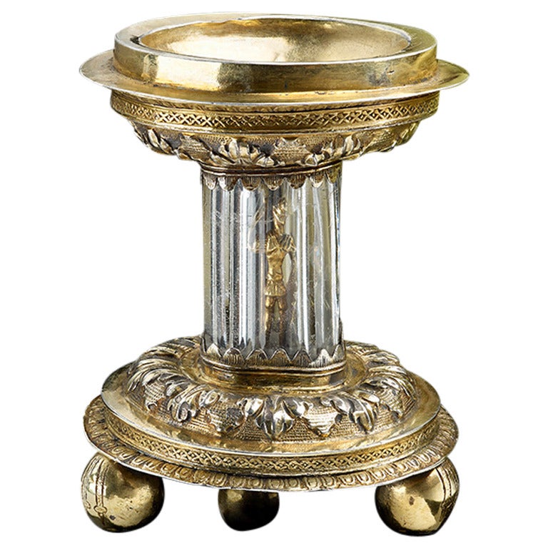 Silver Gilt Standing Salt, English 1550 For Sale at 1stDibs