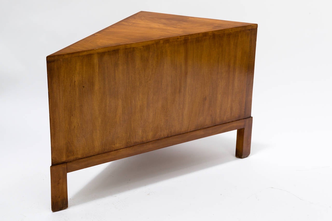 Pair of Custom Made Wedge Shaped Side Tables at 1stDibs | wedge shaped ...