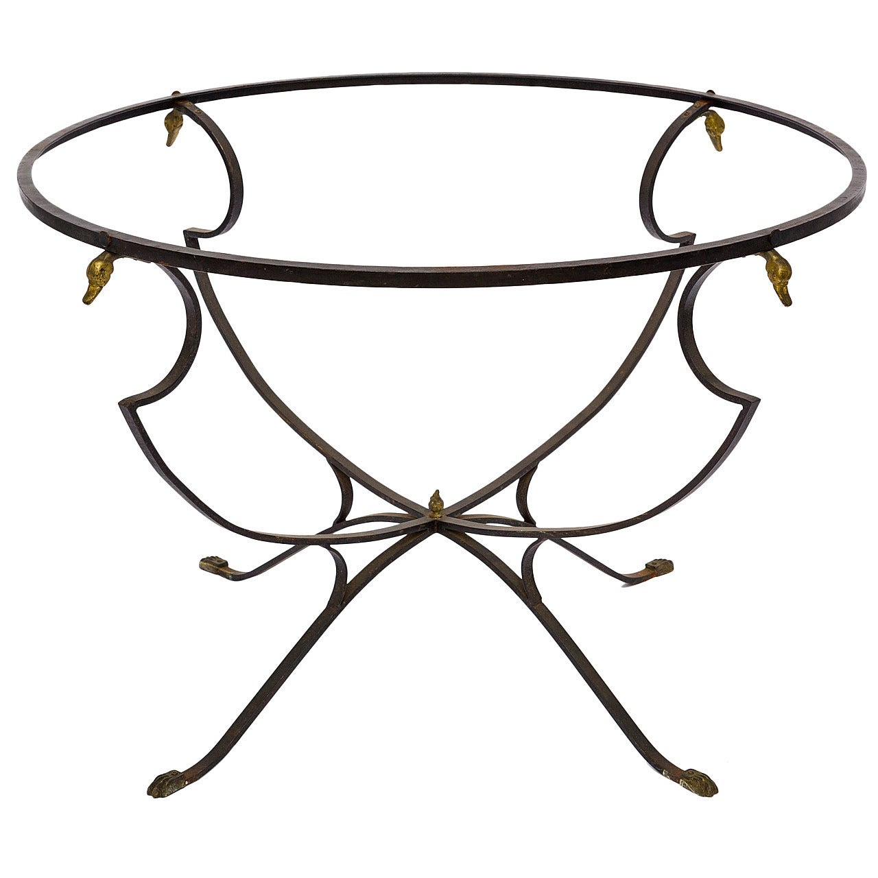 Iron and Brass Classical Table at 1stDibs