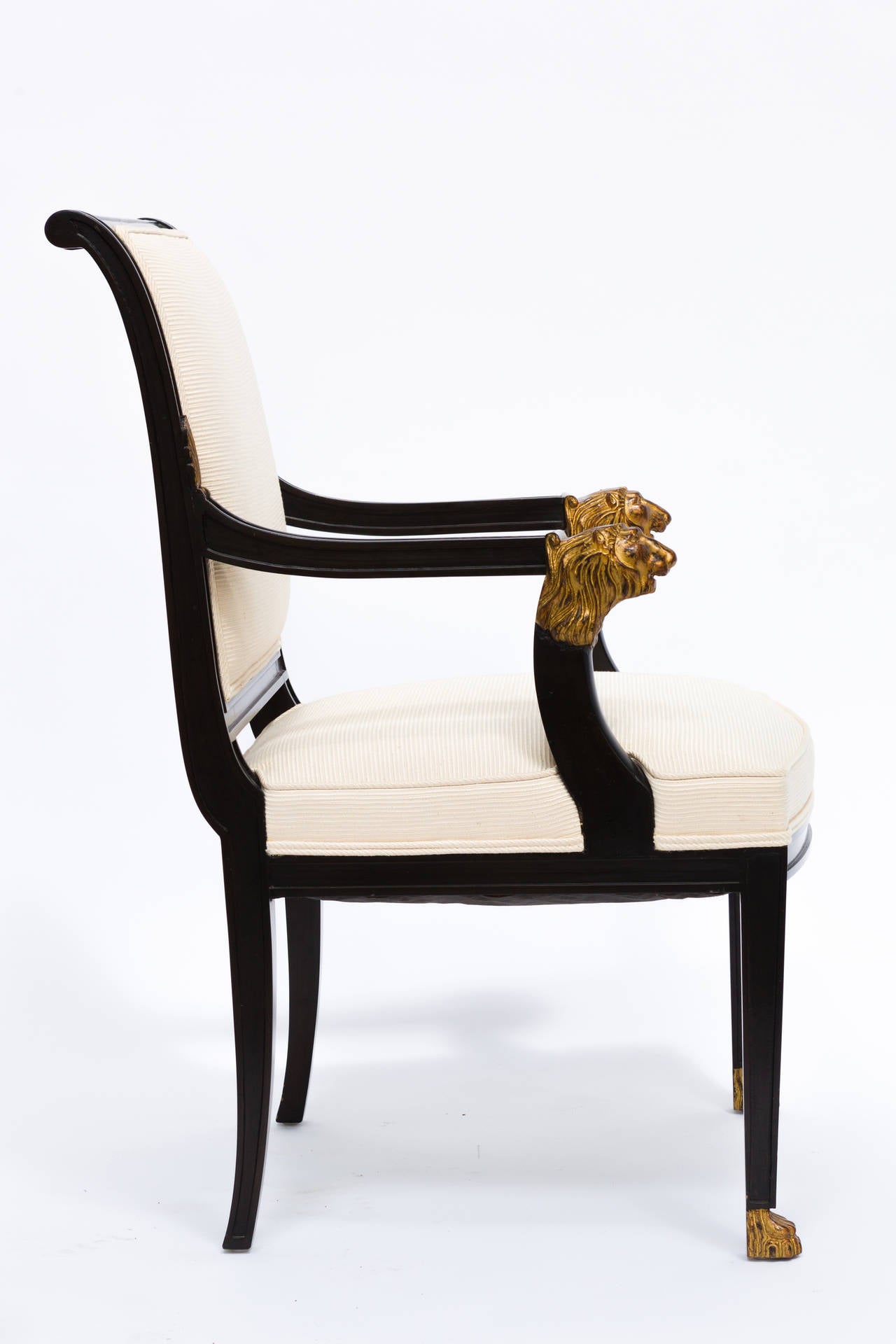 14 Carved Wood Lion Chairs at 1stDibs