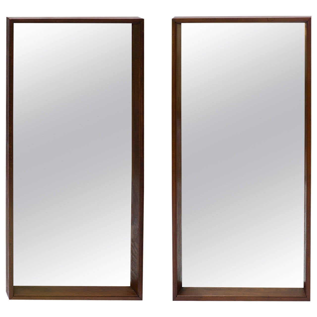 Pair of 1950s Shadow Box Mirrors at 1stDibs