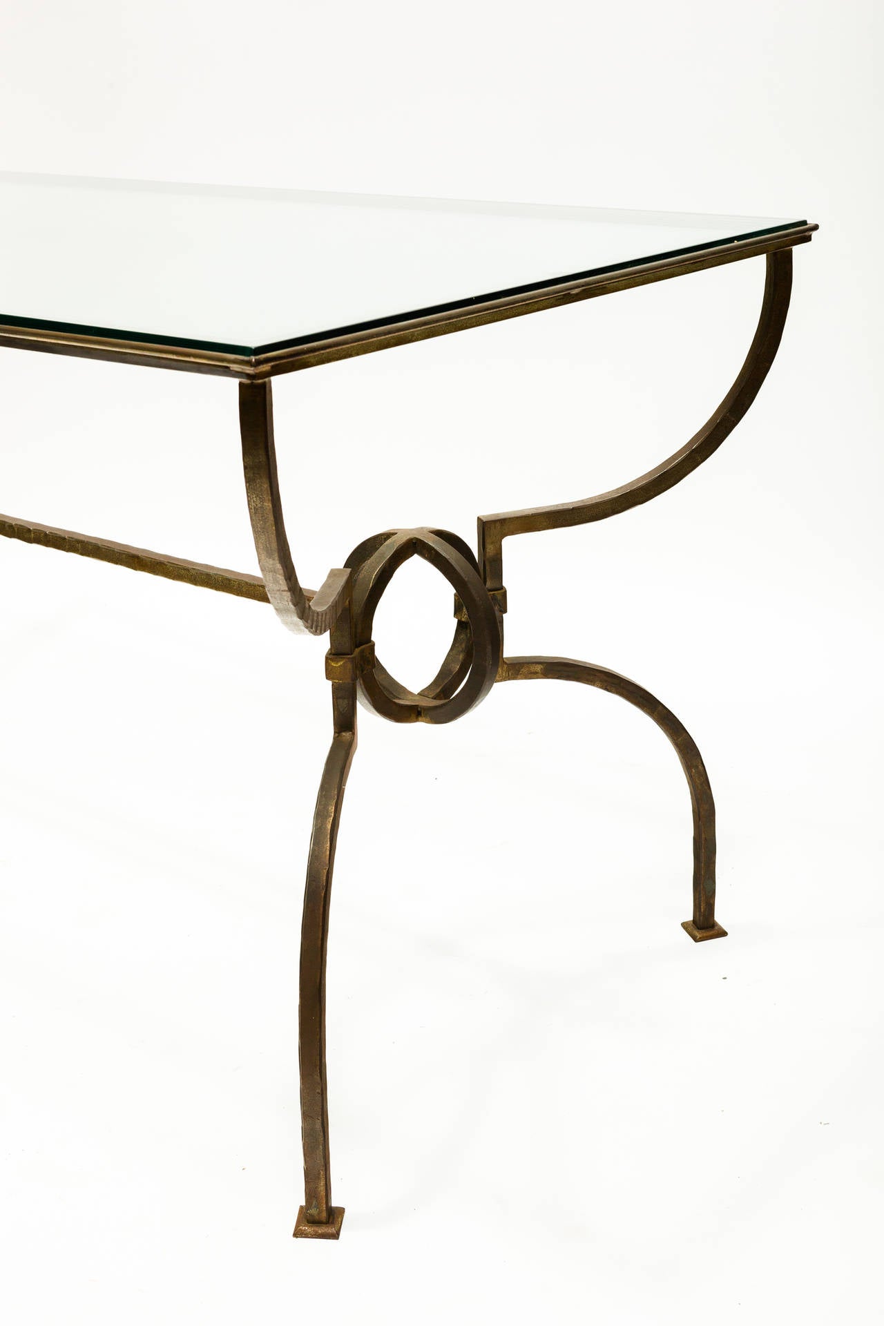 Wrought Iron Dining / Center Table at 1stDibs