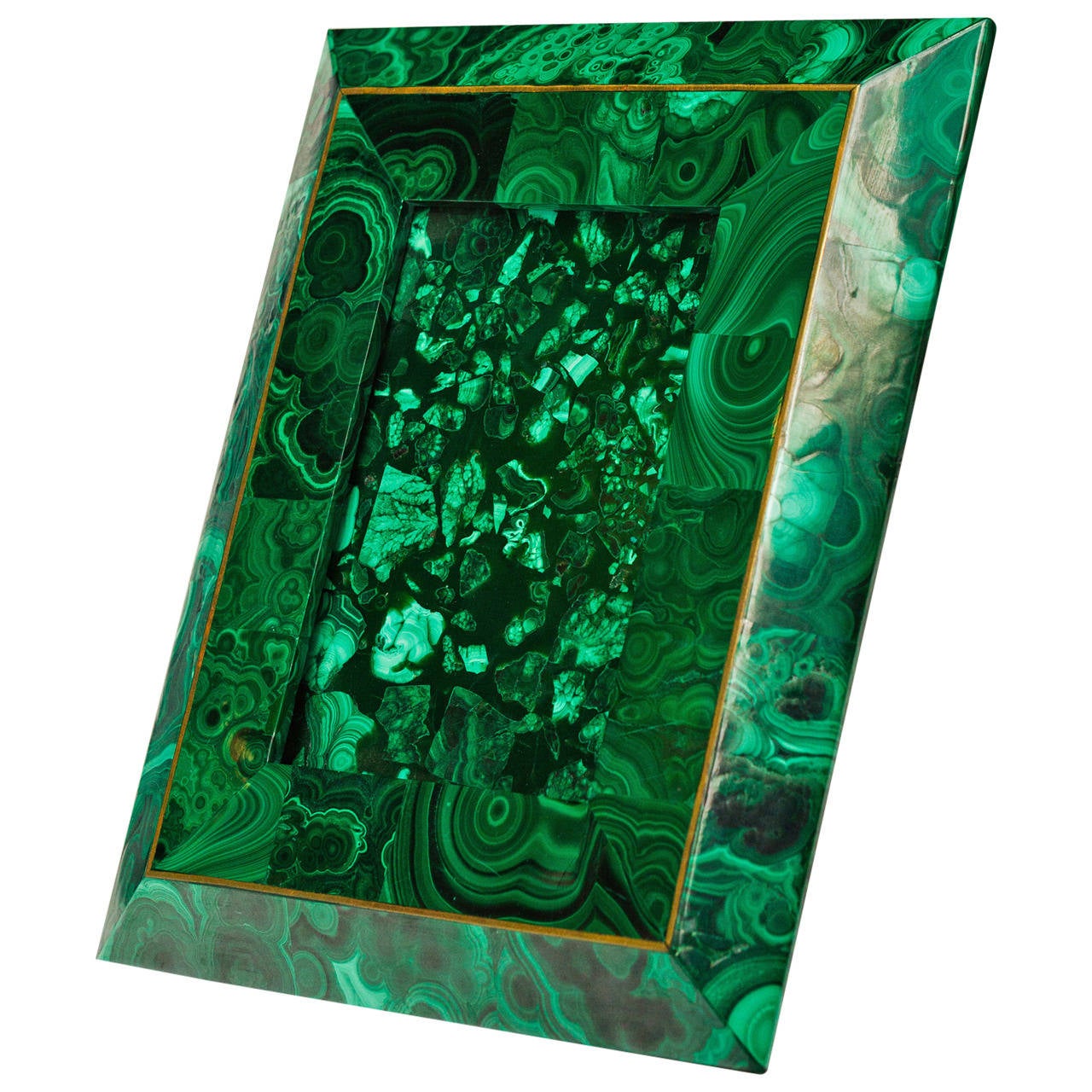 Malachite Picture Frame with Bronze Trim at 1stDibs | decorative ...