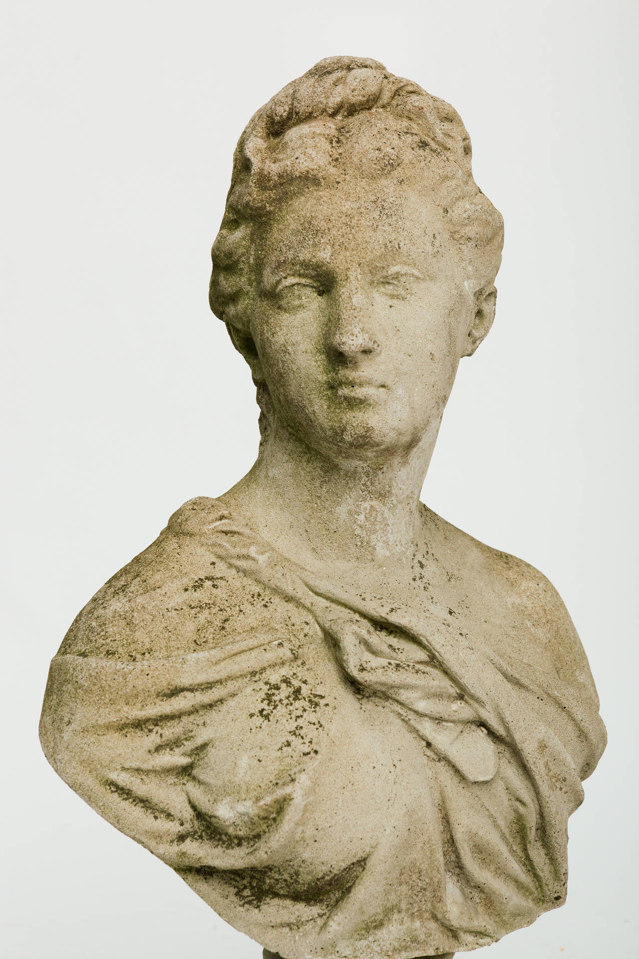 Concrete Classical Bust at 1stDibs