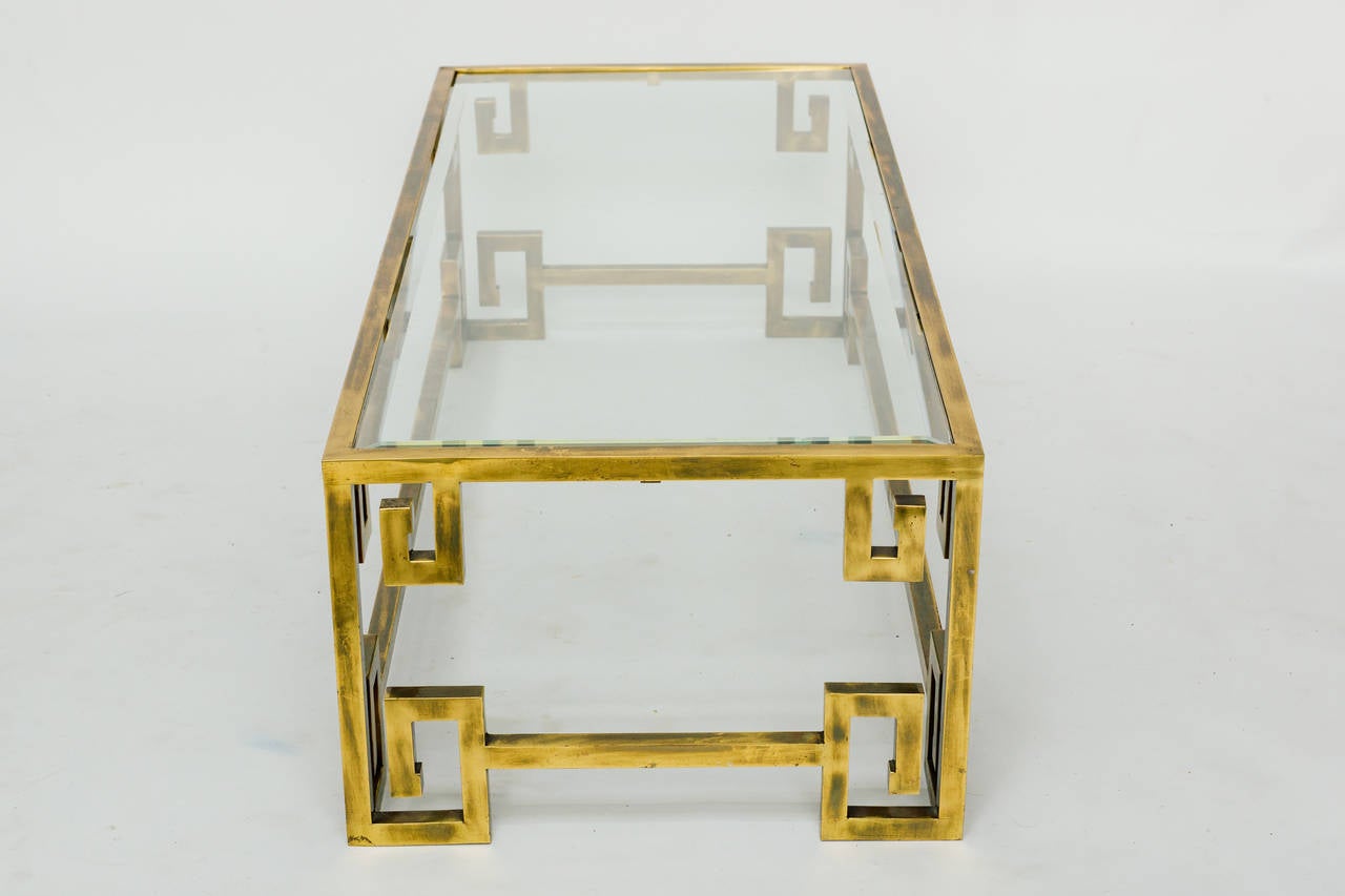 Mastercraft Brass Greek Key Coffee Table at 1stDibs | brass key coffee ...