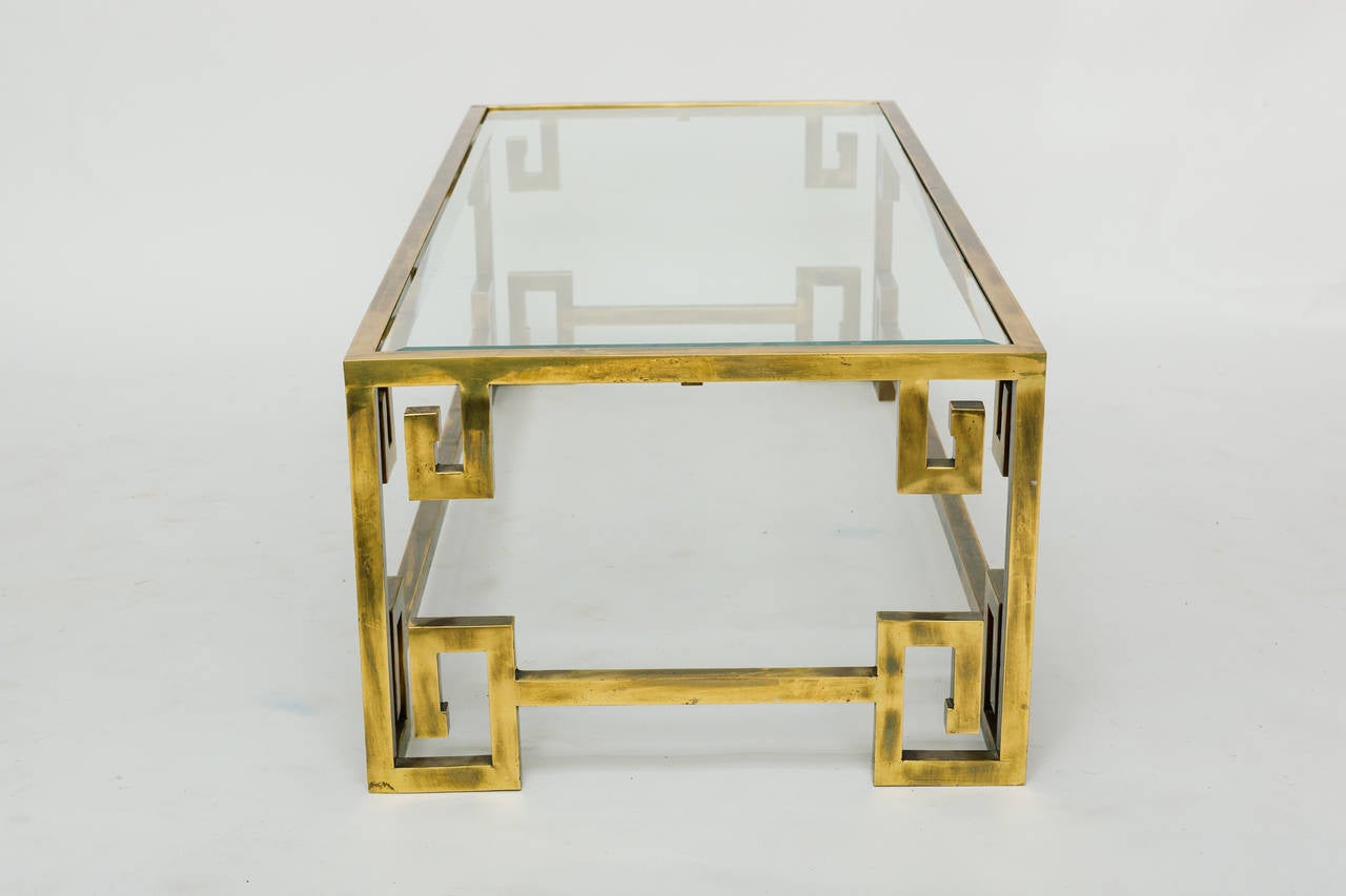 Mastercraft Brass Greek Key Coffee Table at 1stDibs | brass key coffee ...
