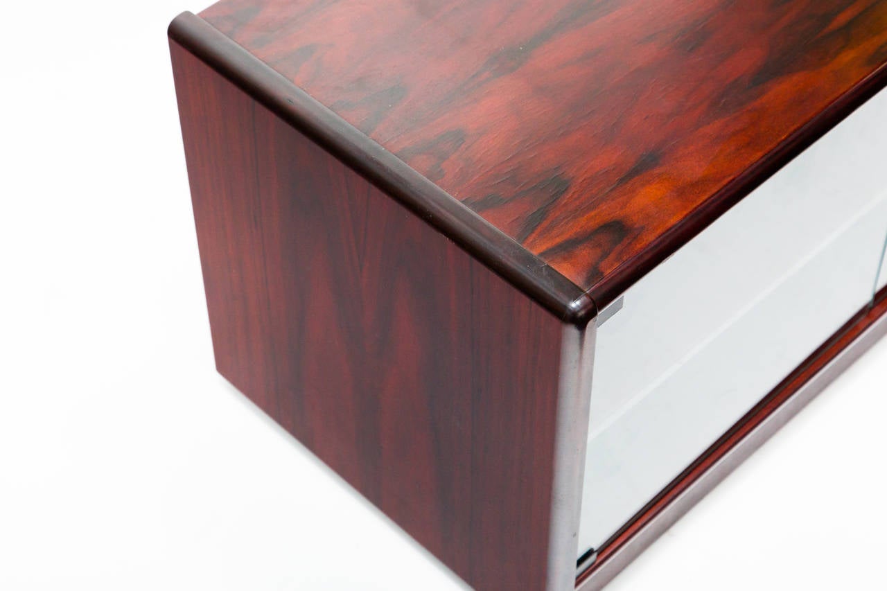 Preben Schou Danish Rosewood Cabinet with Glass Doors at 1stDibs ...
