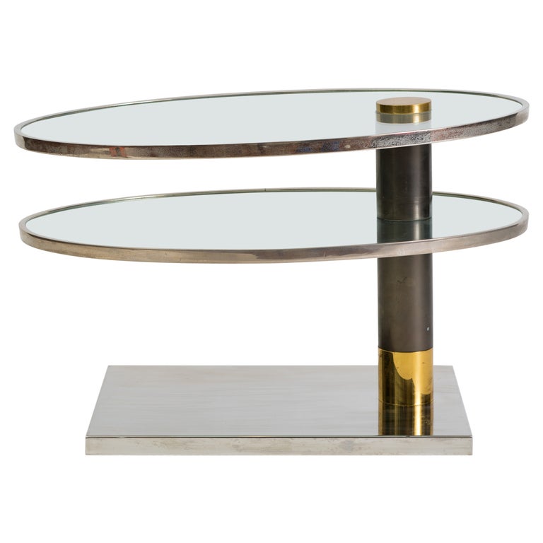 Pace Two-Tier Revolving Table at 1stDibs