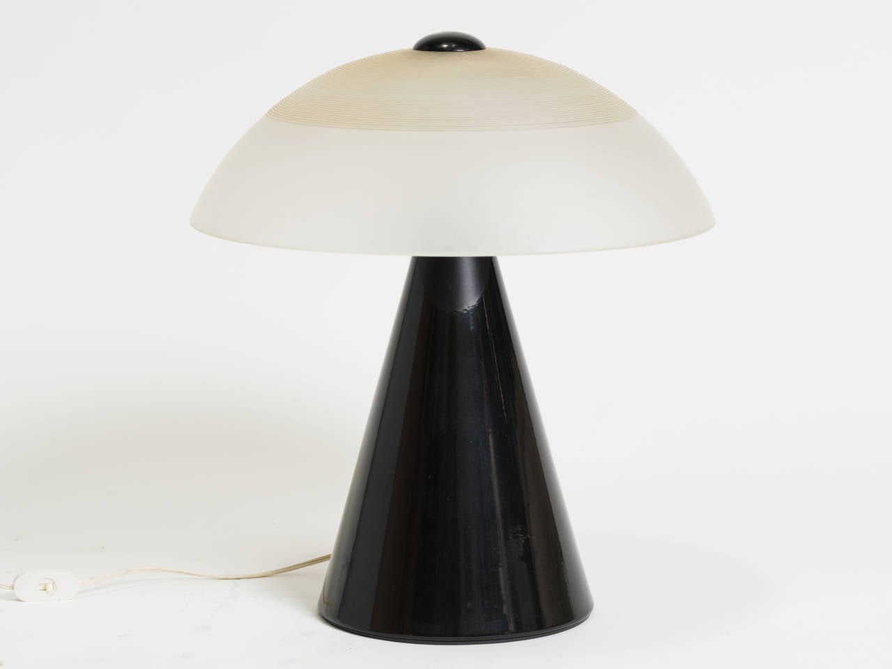 F. Fabbian Frosted Shade Table Lamp at 1stDibs