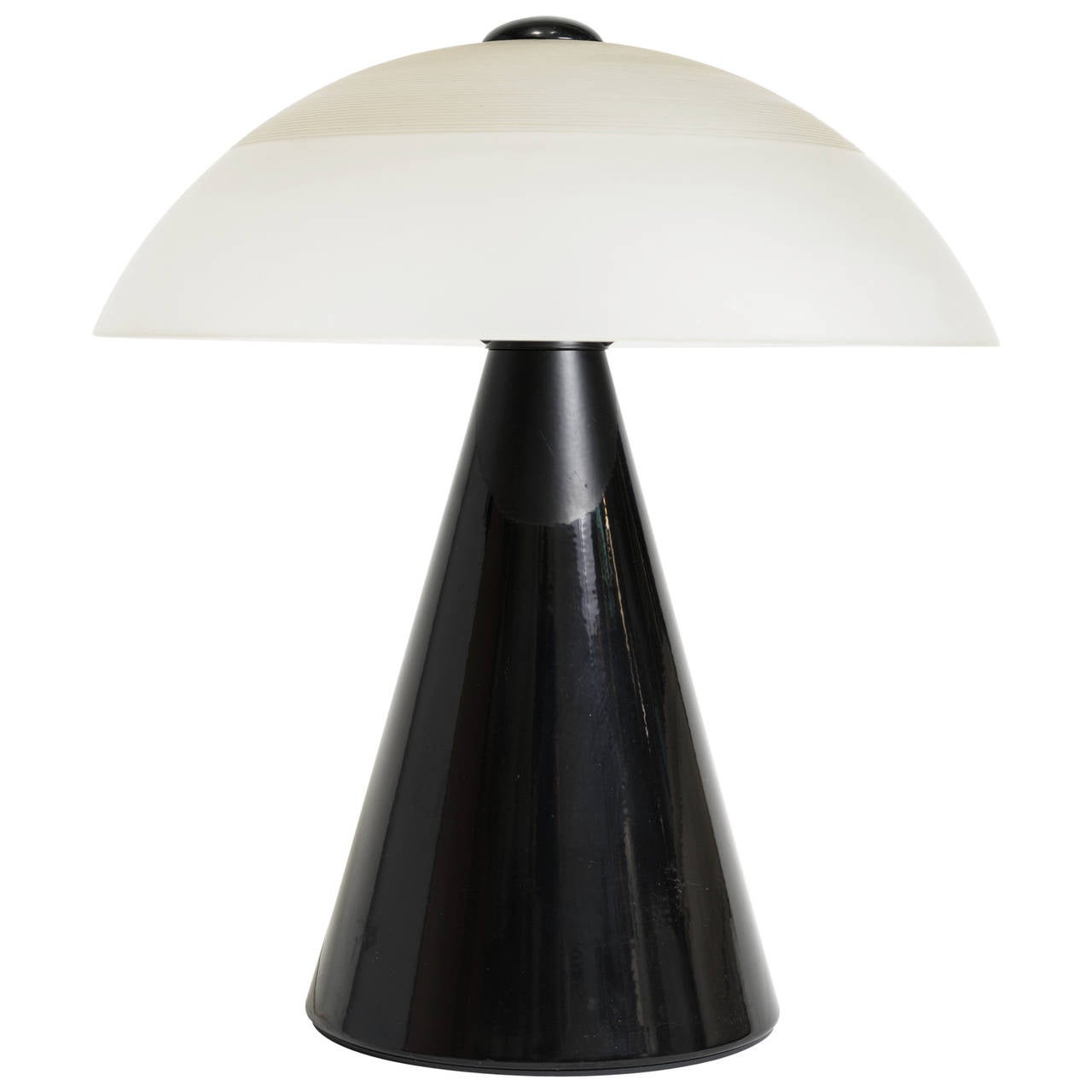 F. Fabbian Frosted Shade Table Lamp at 1stDibs