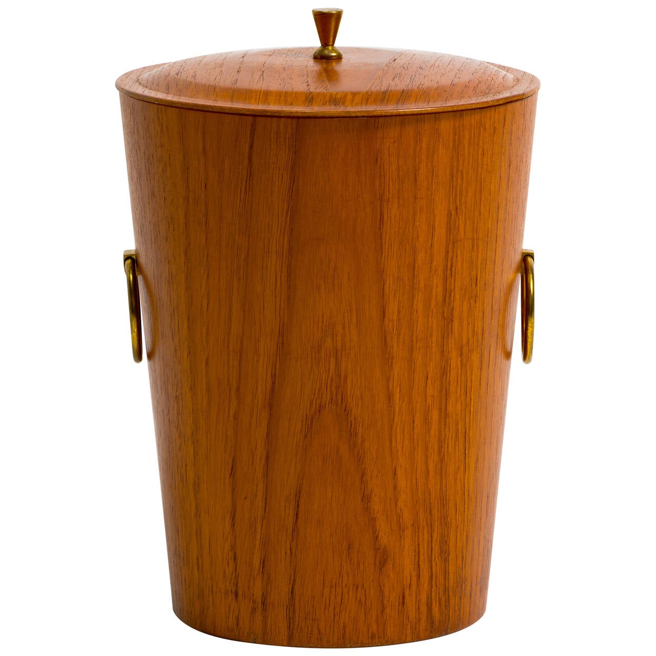 Midcentury Teak Ice Bucket by Rainbow, Sweden For Sale at 1stDibs