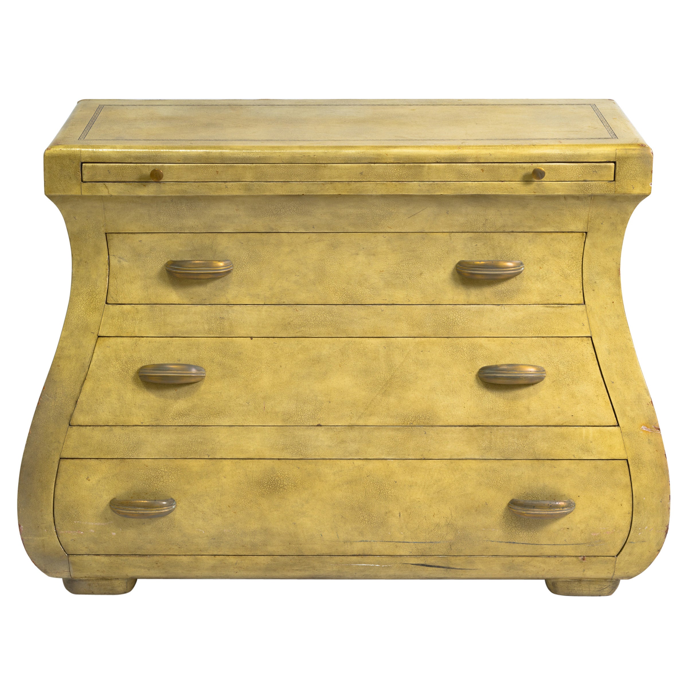 Leather Wrapped Bombay Chest at 1stDibs