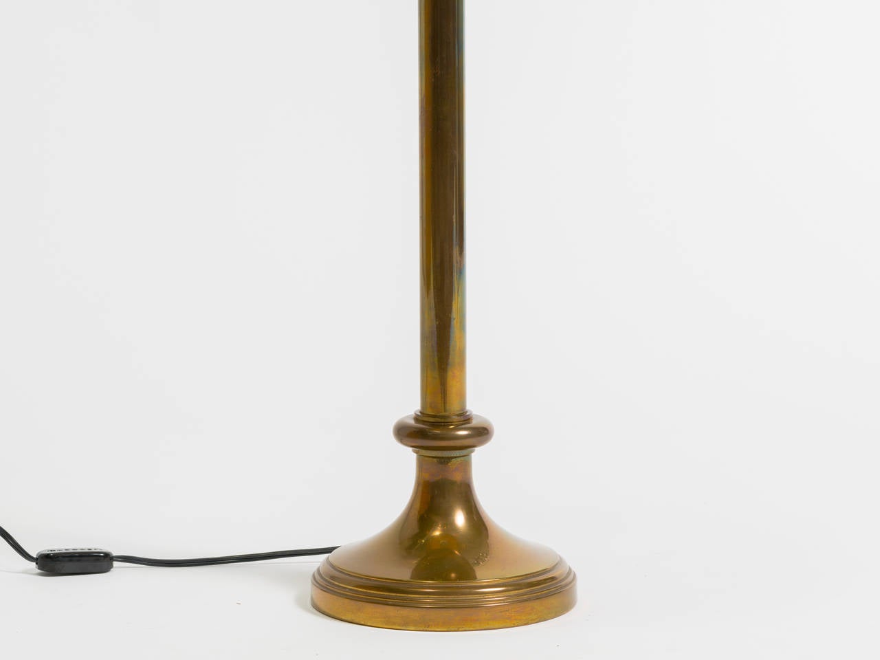 Tall French Brass Table Lamp For Sale at 1stDibs