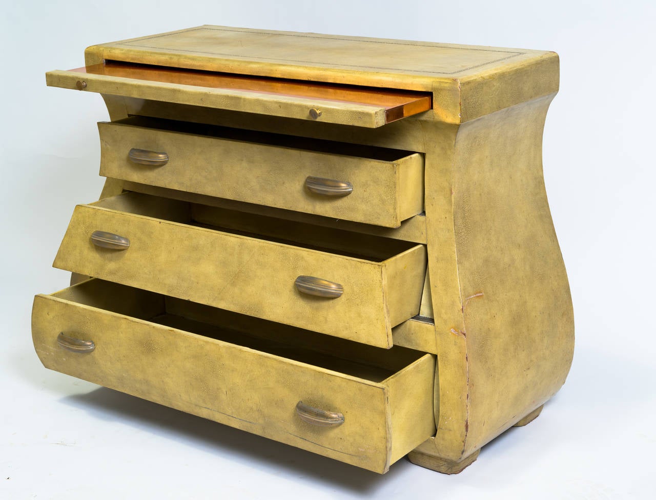 Leather Wrapped Bombay Chest at 1stDibs