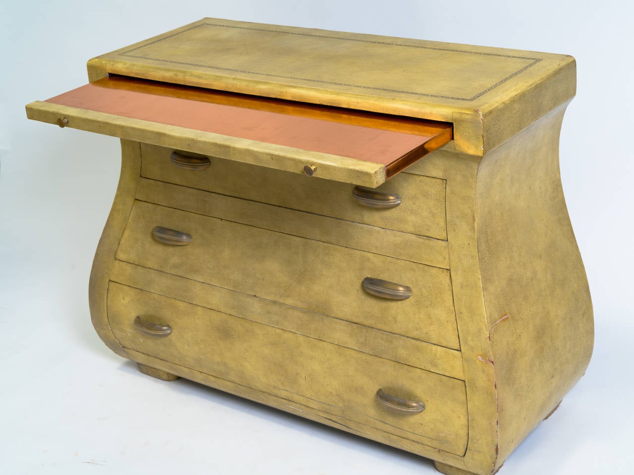 Leather Wrapped Bombay Chest at 1stDibs