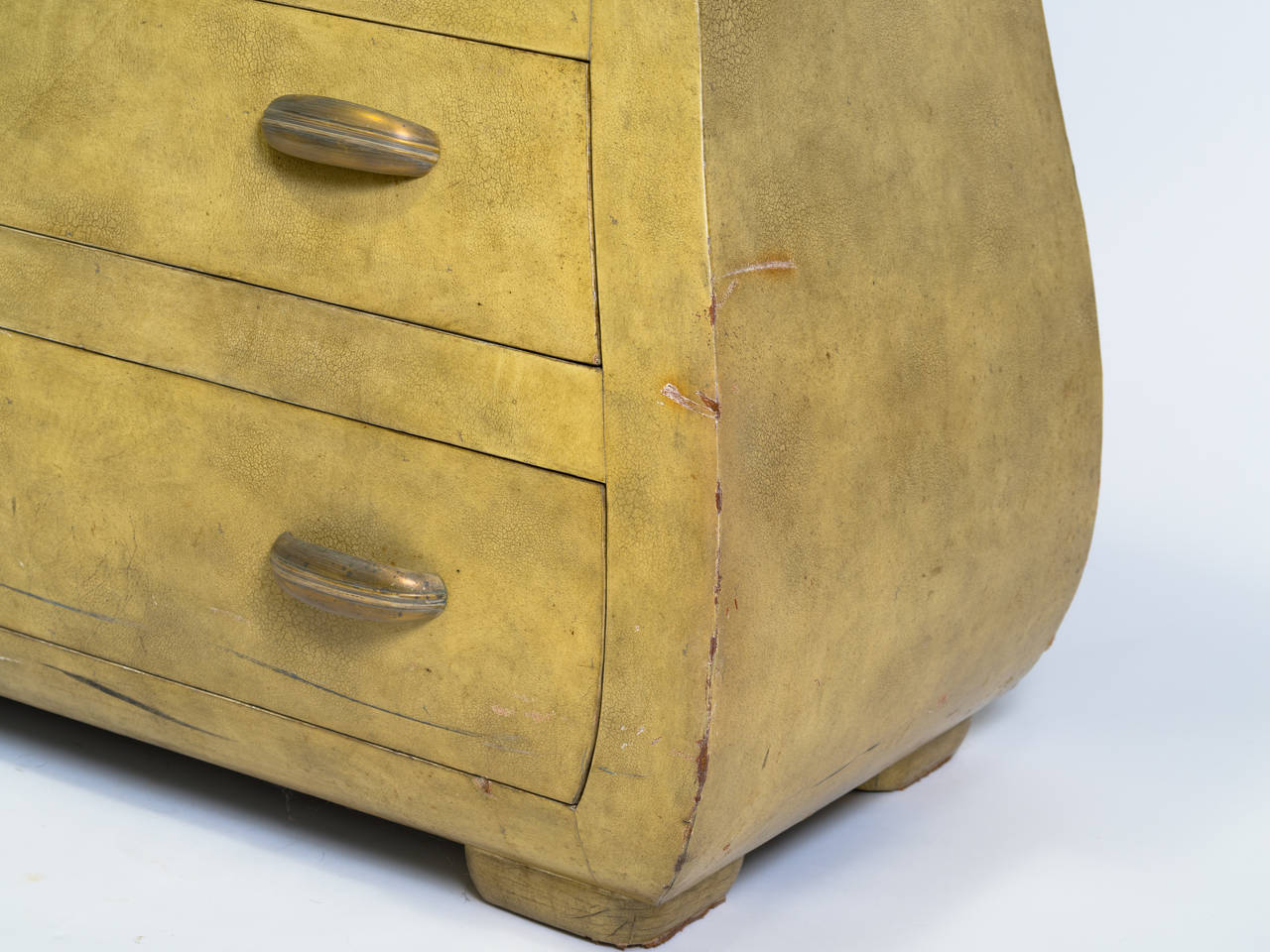 Leather Wrapped Bombay Chest at 1stDibs