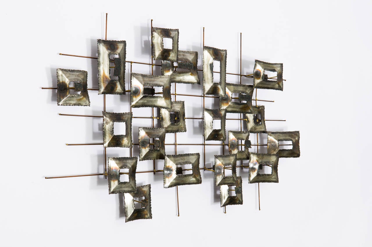 Steel Abstract Wall Sculpture at 1stDibs