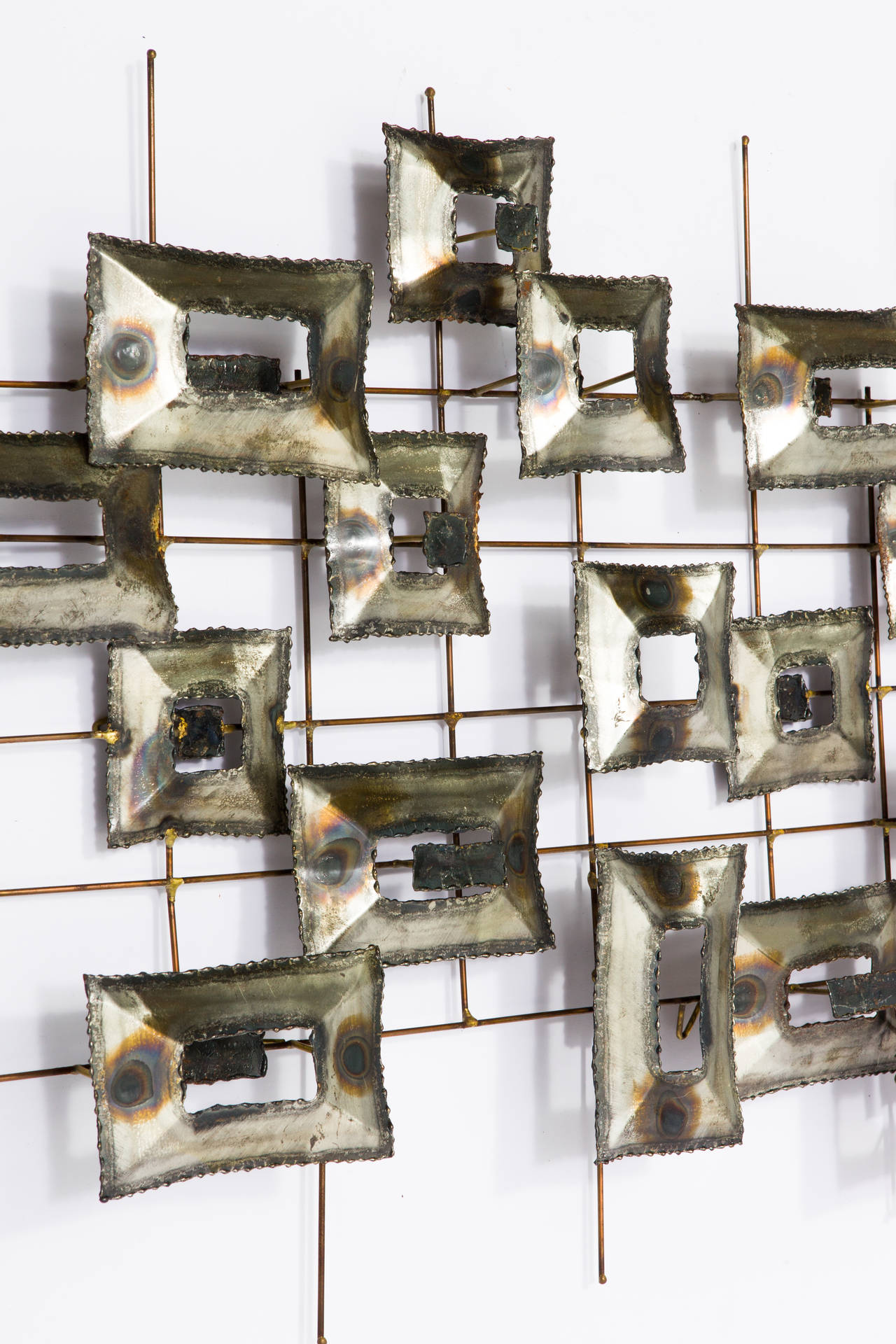 Steel Abstract Wall Sculpture at 1stDibs