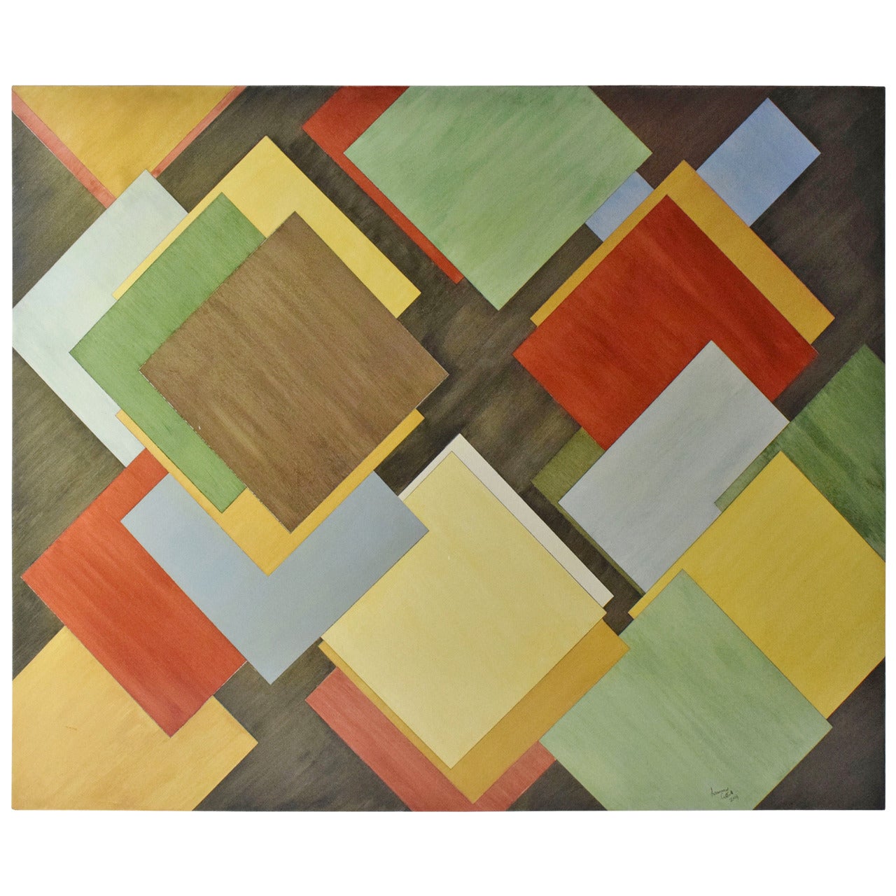 Larry Cottrell Original Oil on Board at 1stDibs