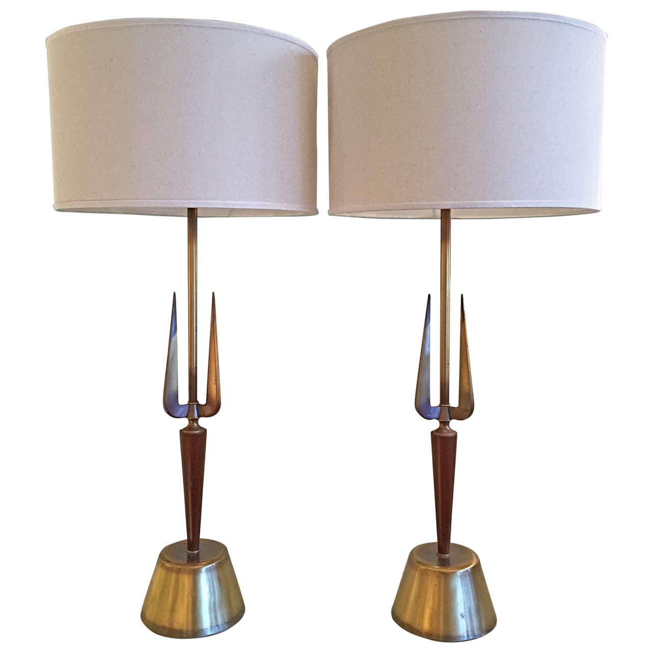 Pair of Atomic Table Lamps by Rembrandt For Sale at 1stDibs