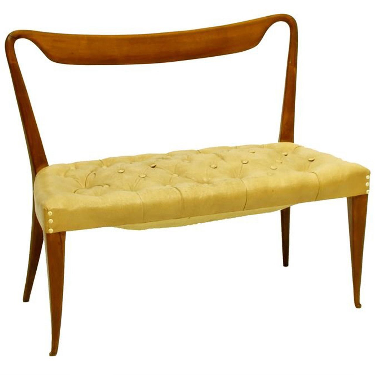 Italian Rosewood settee and bench by Carlo Enrico Rava at 1stDibs