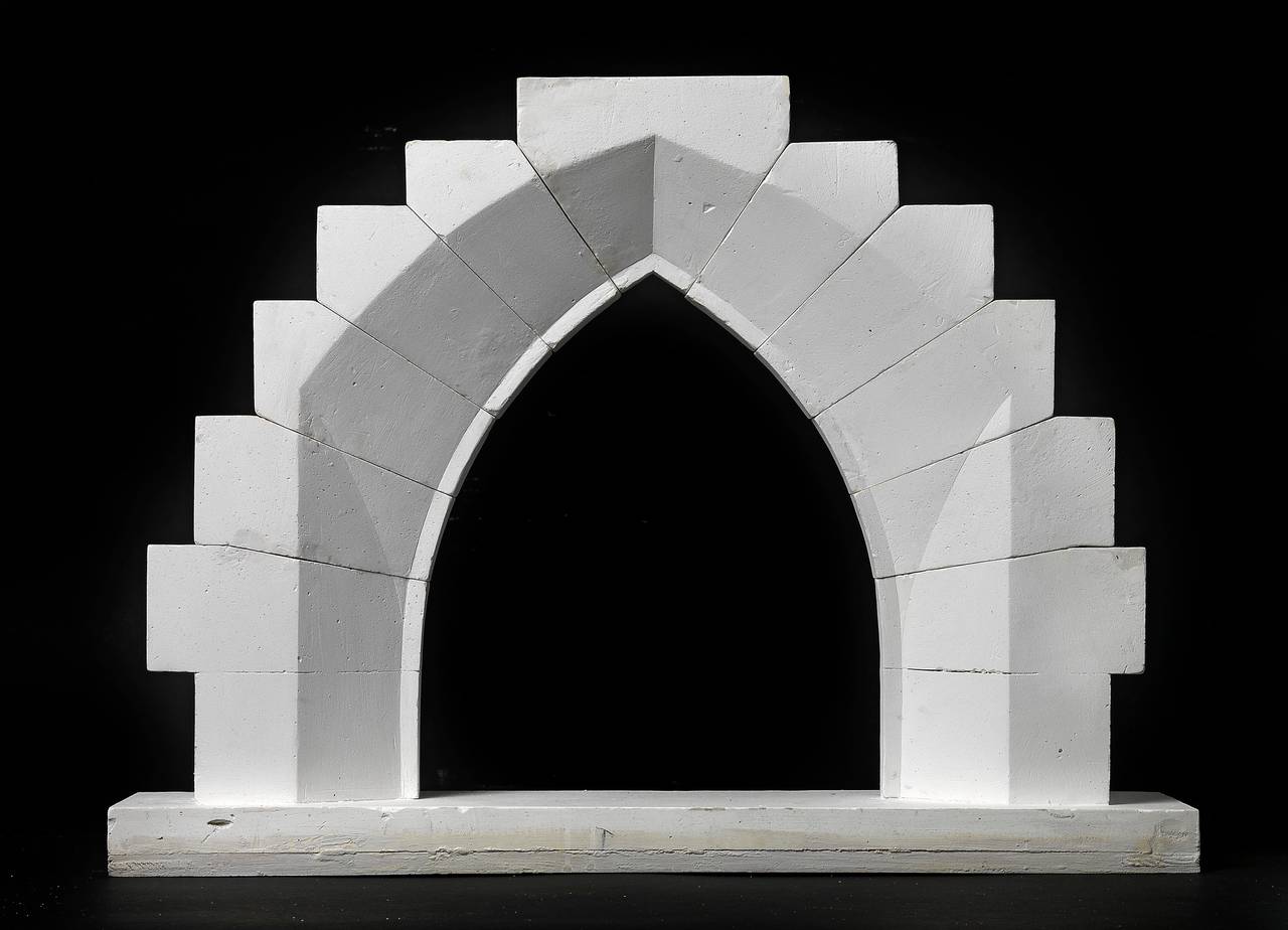 19th Century Didactical Architecture Model of Gothic Pointed Arch with ...
