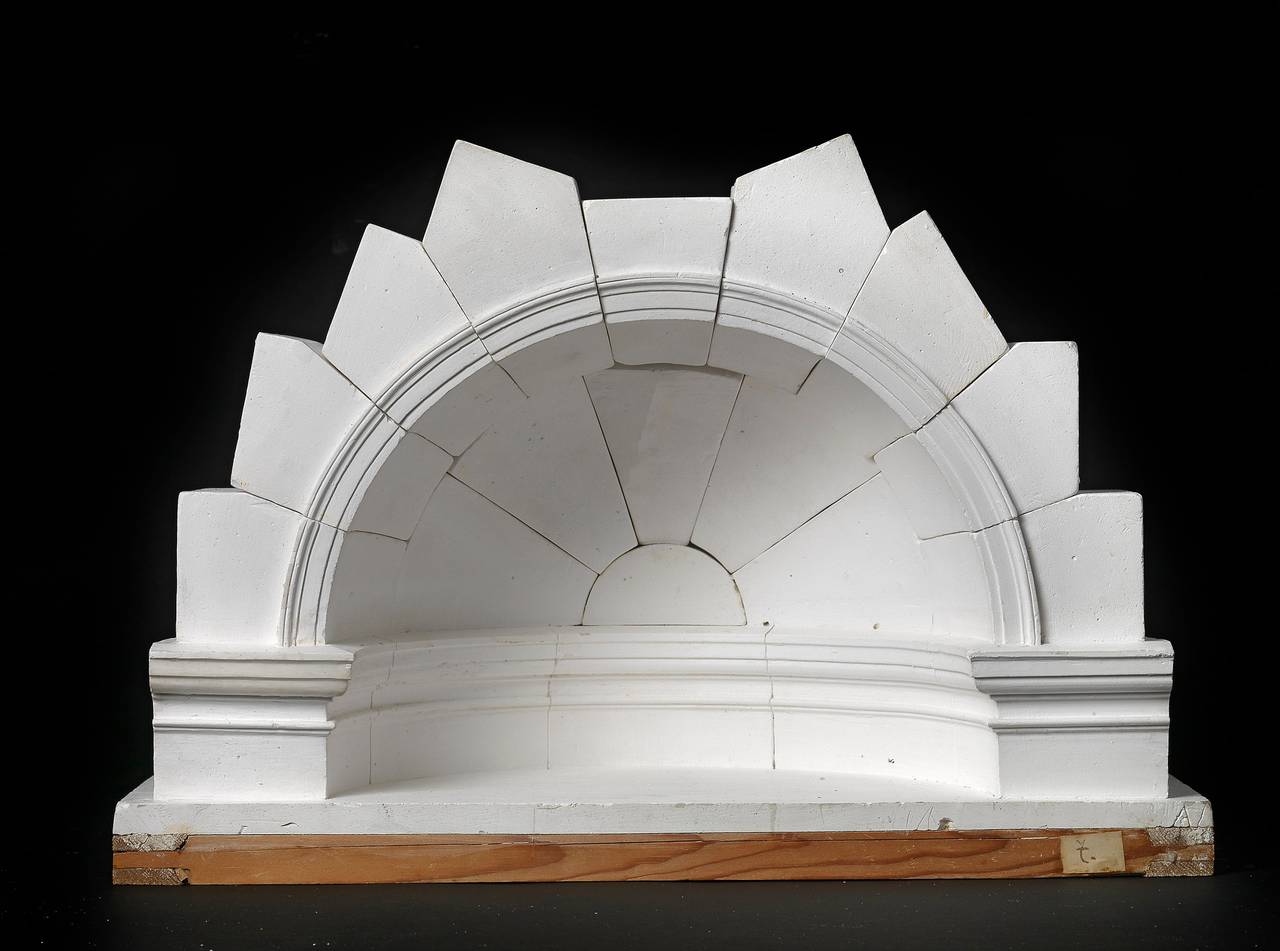 A 19th century Didactical Architecture Model of a Semi-Dome Niche at ...