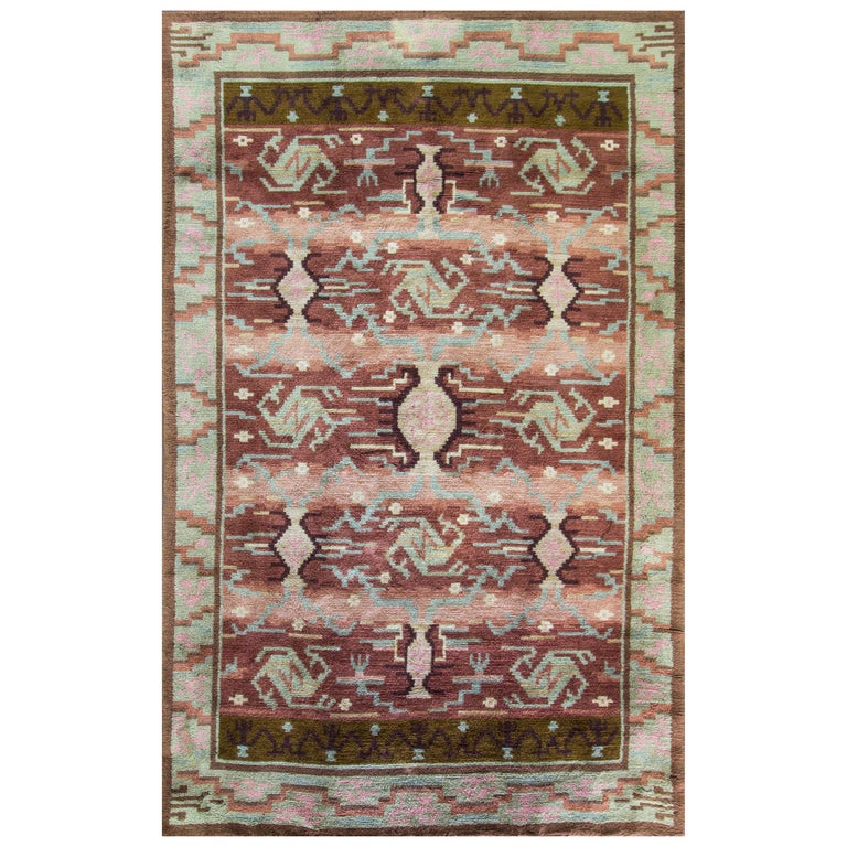 Scandinavian Carpet, Vintage 7'5" x 10'7" For Sale at 1stDibs ...