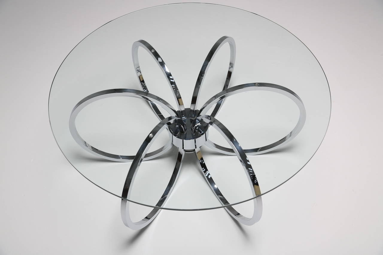 Chrome Ring Coffee Table at 1stDibs
