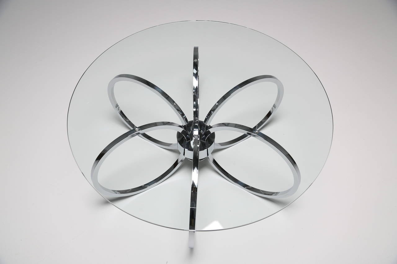 Chrome Ring Coffee Table at 1stDibs