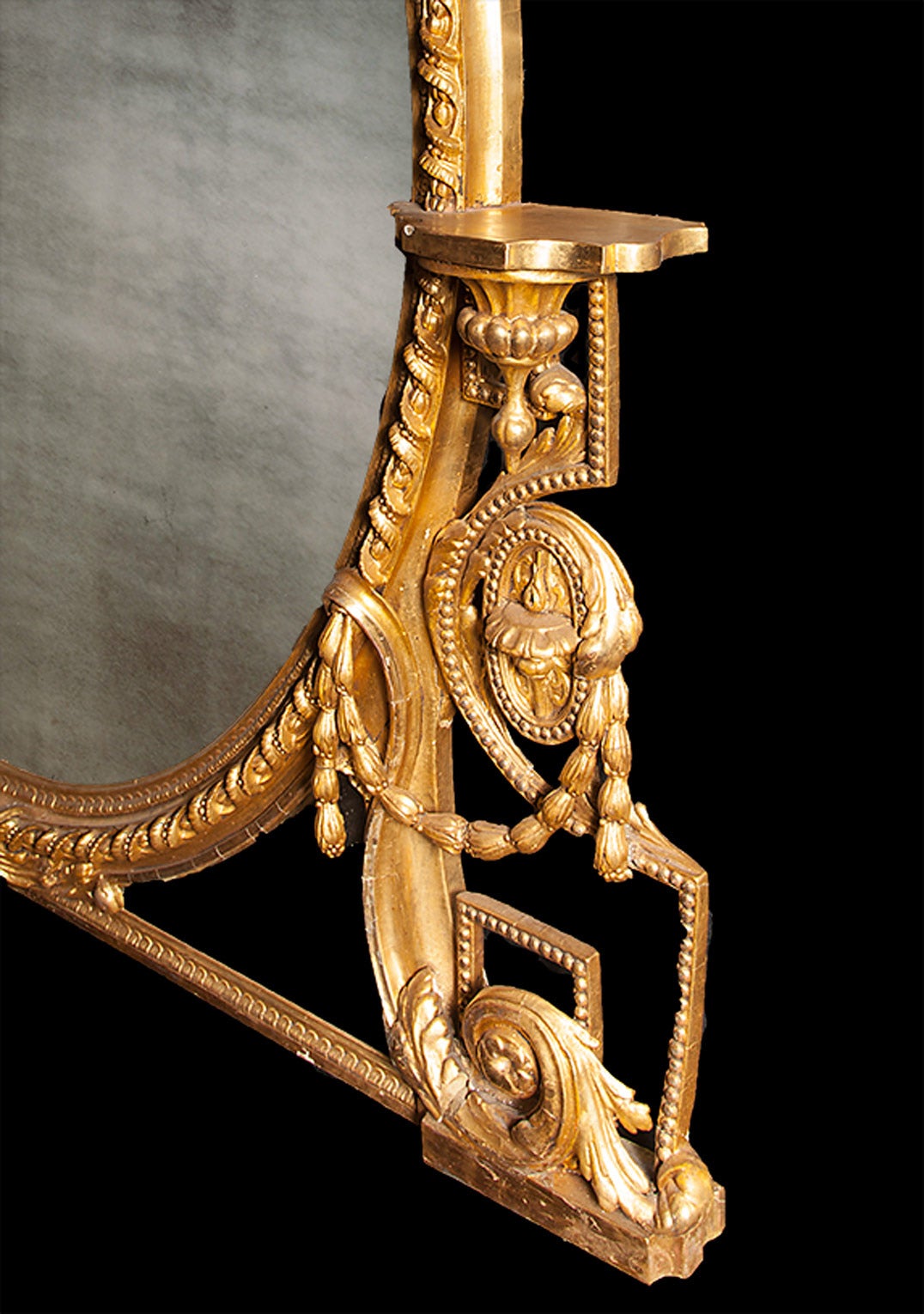 Antique Gilt Over-Mantel Mirror at 1stDibs