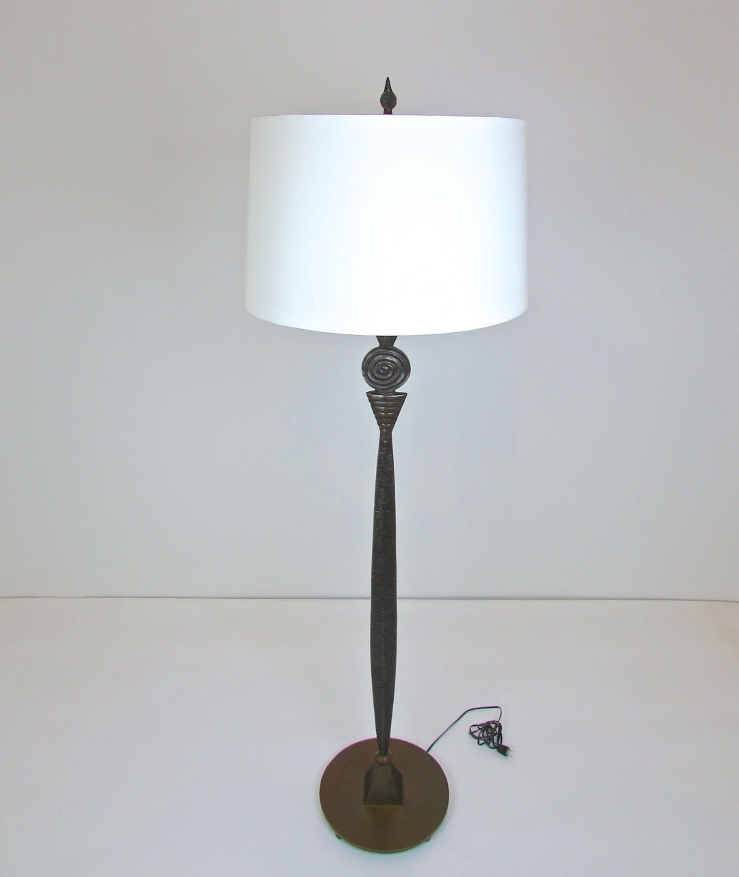 Corbin Bronze Medallion Floor Lamp at 1stDibs