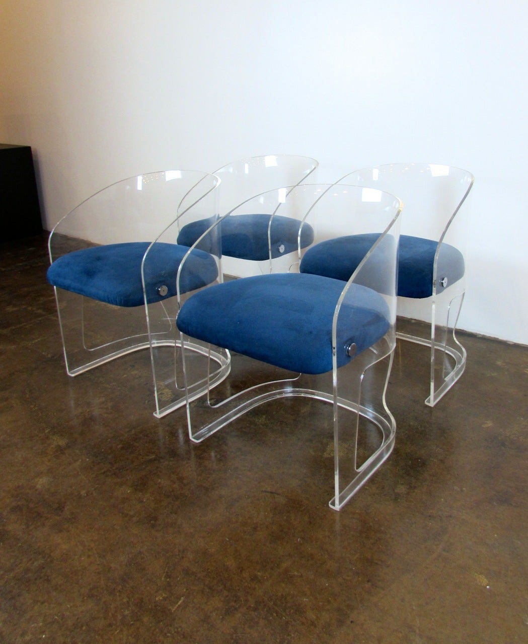 Set of Four Vladimir Kagan Lotus Chairs at 1stDibs