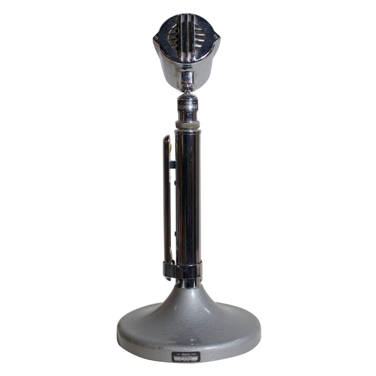 Vintage Microphone and Stand at 1stDibs