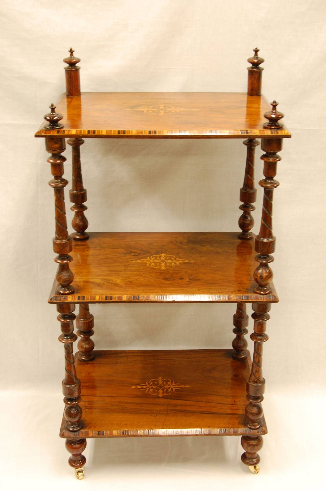 Early Victorian Era Rosewood Book Stand with Satinwood Banding For Sale ...