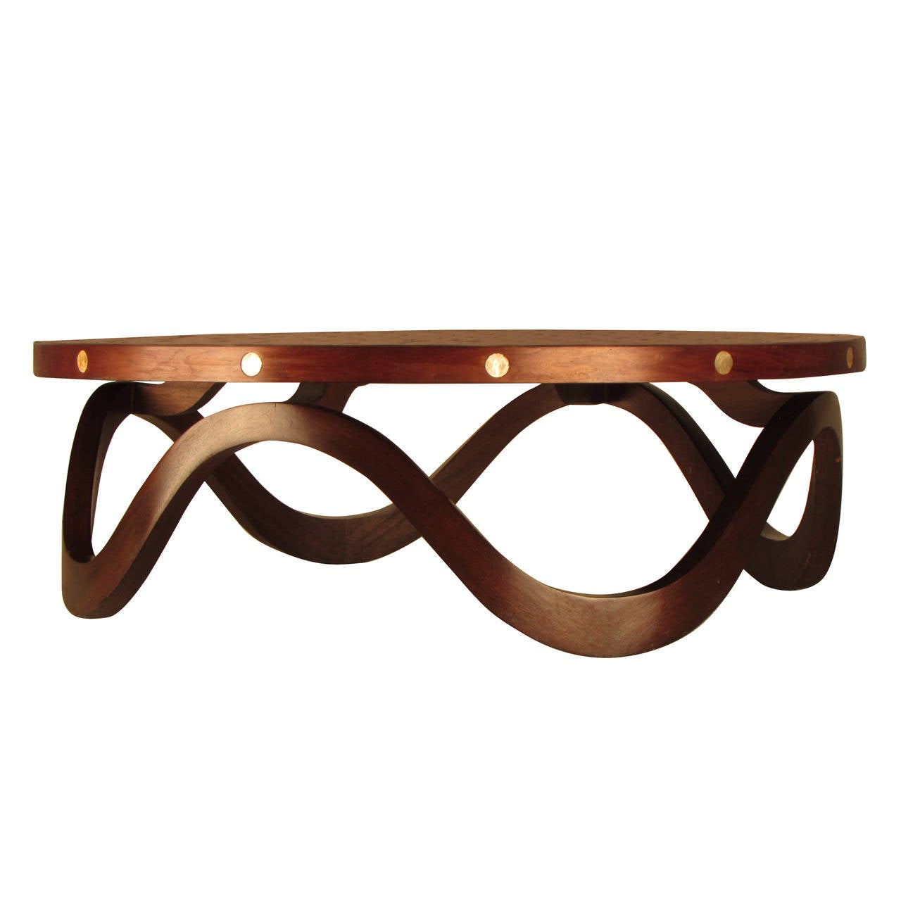 Remarkable 1940s Hollywood Regency Walnut and Capiz Shell Cocktail ...