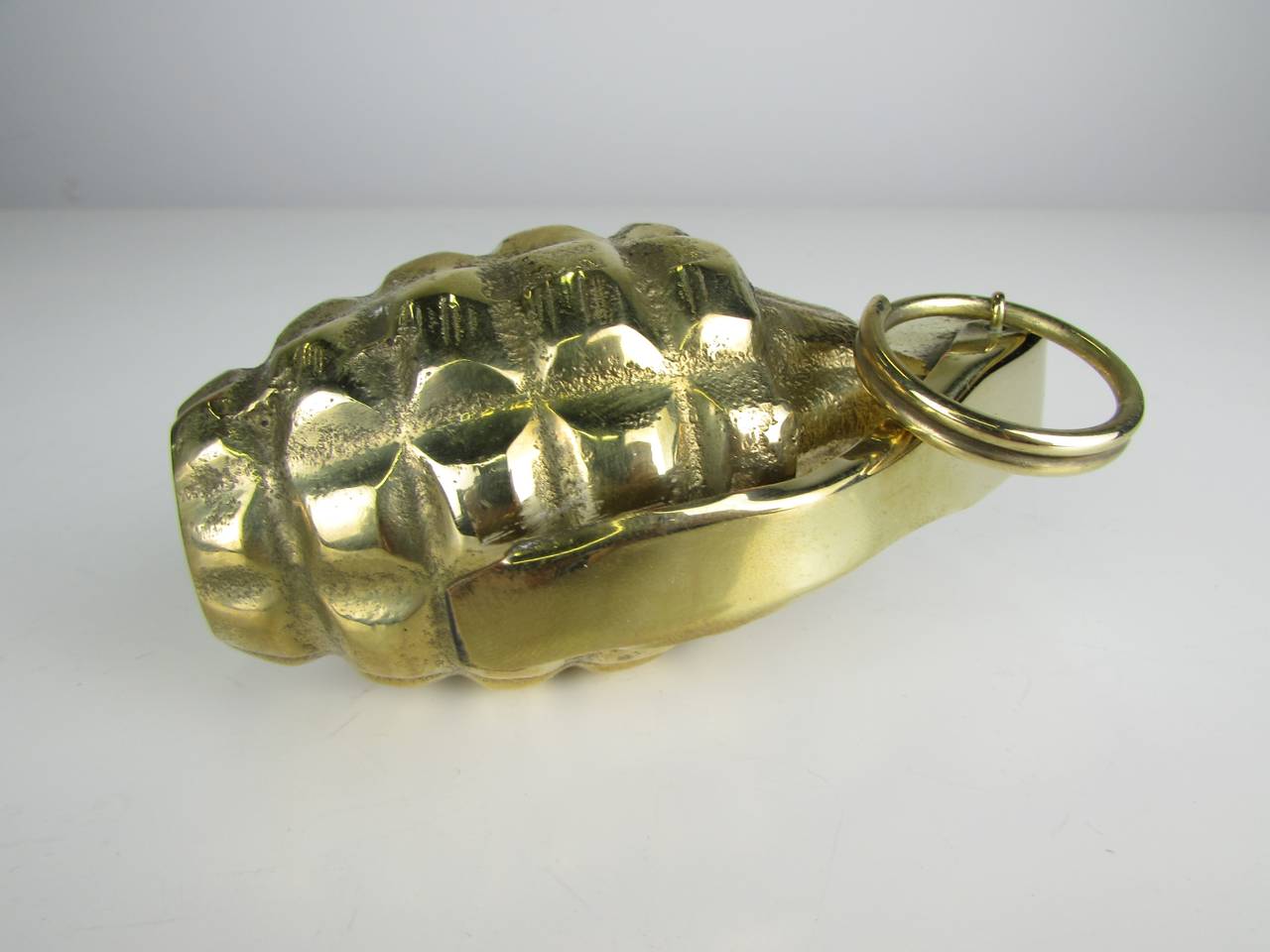 Brass-Plated Pop Art Hand Grenade Paperweight Desk Object at 1stDibs ...