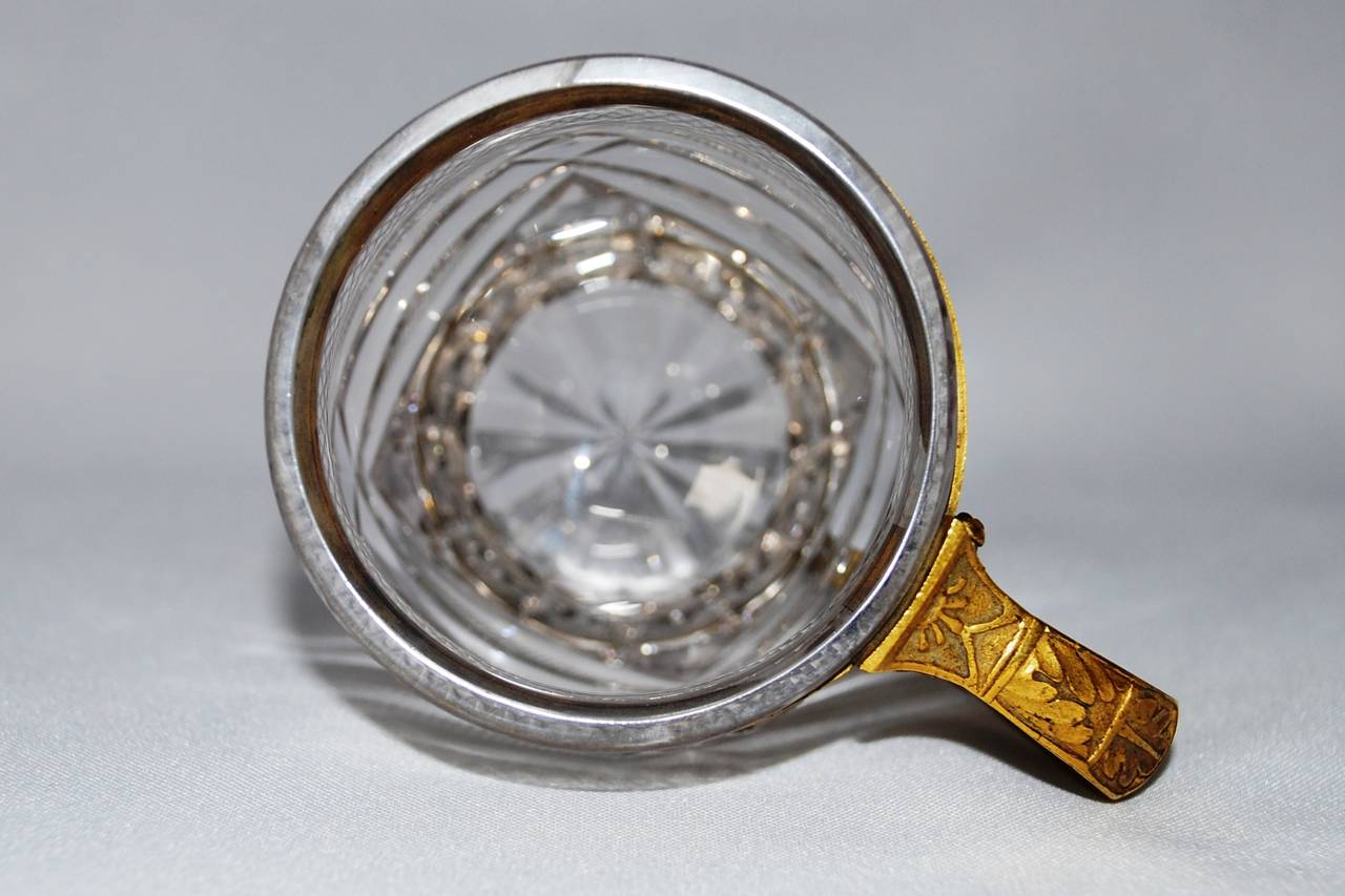 Gilt-Mounted Carved Crystal Cup at 1stDibs