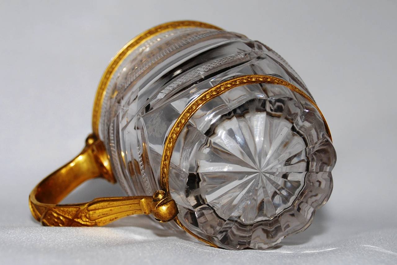 Gilt-Mounted Carved Crystal Cup at 1stDibs