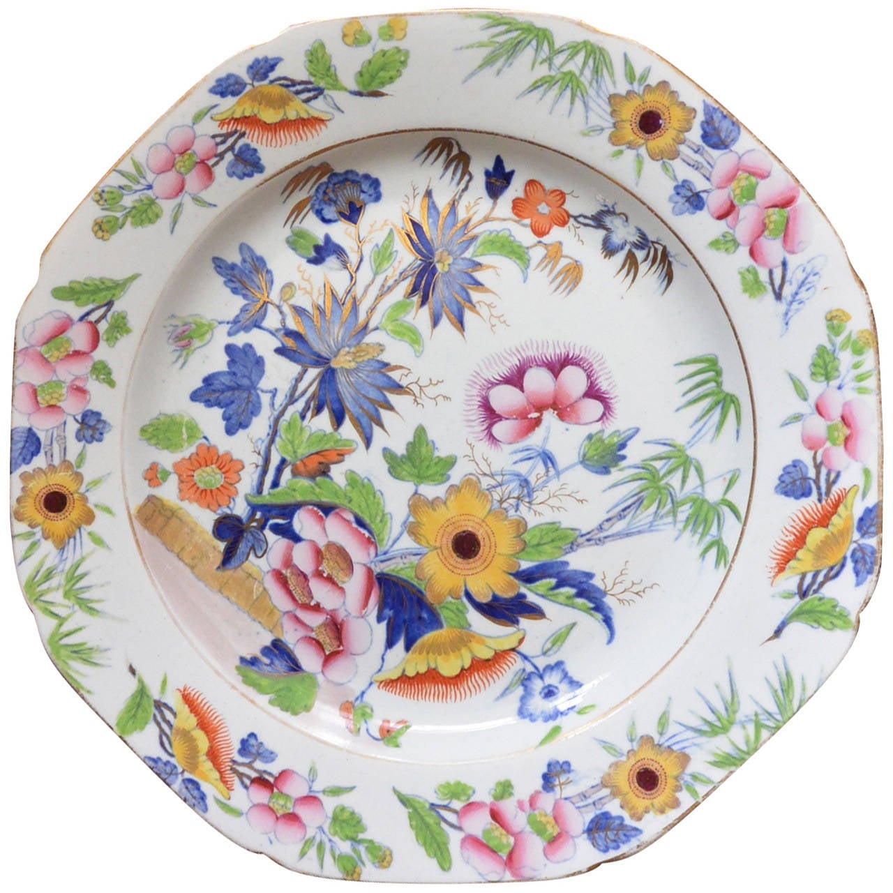 Britannicus Dresden China Octagonal Plate at 1stDibs | dresden china ...