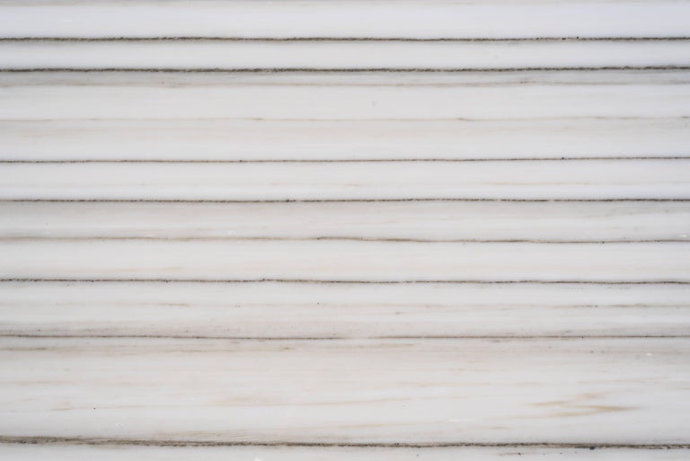 Stealth Coffee Table in Zebrino Marble and Powder-Coated Recycled ...