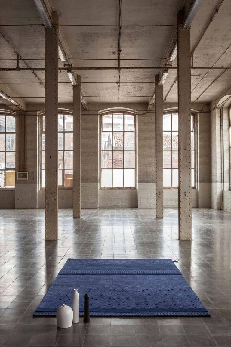 Blue Jie Hand-Tufted Wool Area Rug by Neri and Hu Large For Sale at 1stDibs