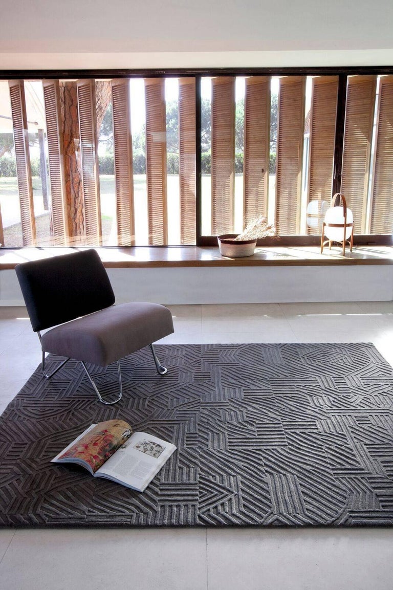 African Pattern Two Area Rug in Hand-Tufted Wool by Milton Glaser Extra ...