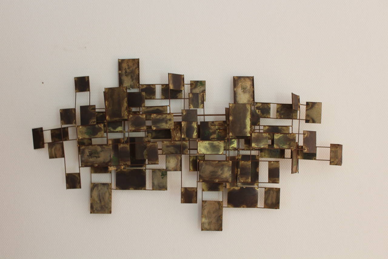 Abstract Wall Sculpture By "Curtis Jere" Circa 1970 For Sale at 1stDibs