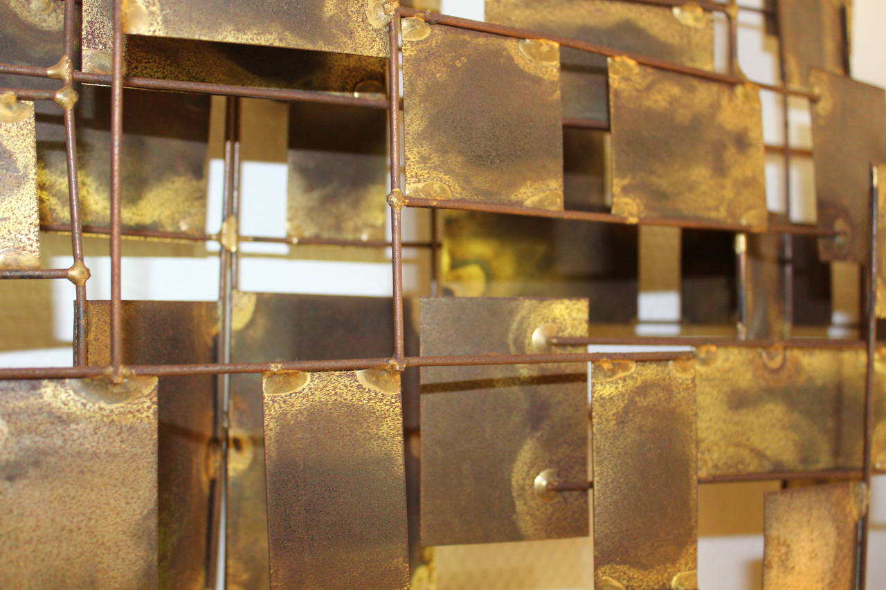 Abstract Wall Sculpture By "Curtis Jere" Circa 1970 For Sale at 1stDibs