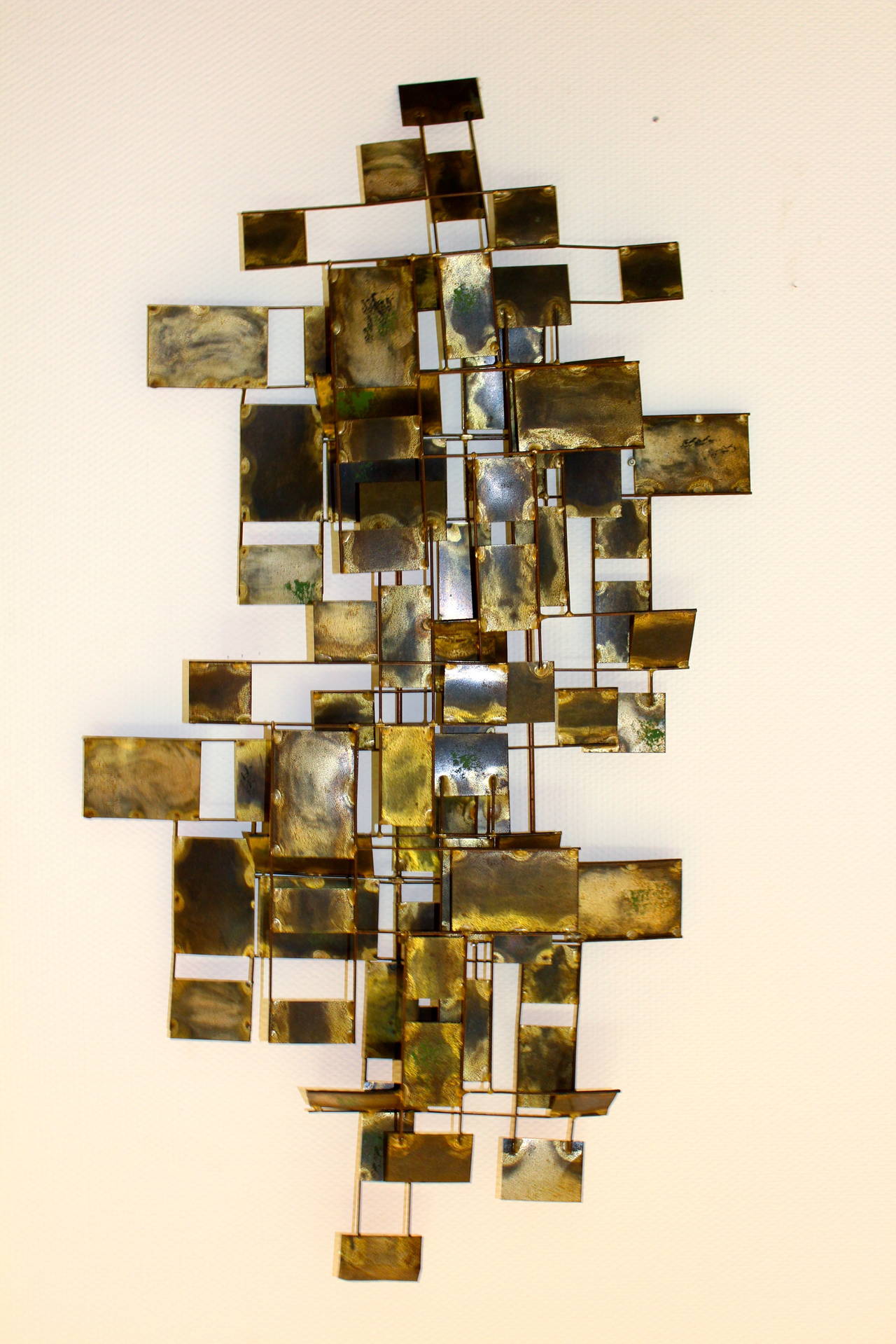 Abstract Wall Sculpture By "Curtis Jere" Circa 1970 For Sale at 1stDibs