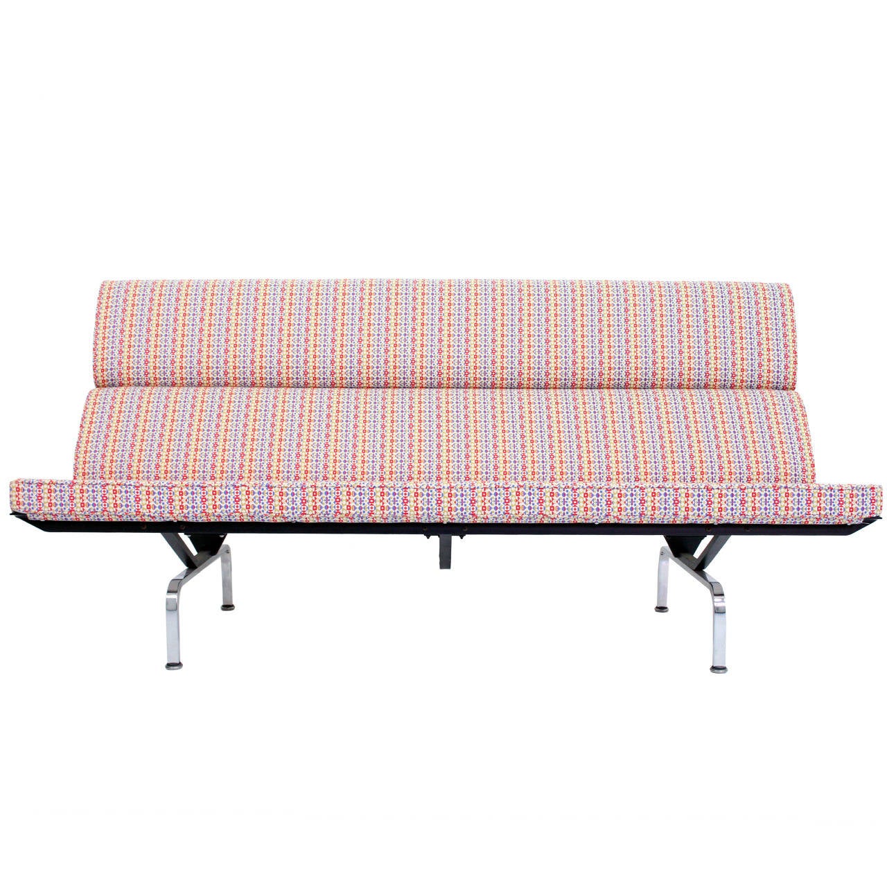 Charles and Ray Eames Sofa Compact with Alexander Girard Arabesque 001 ...