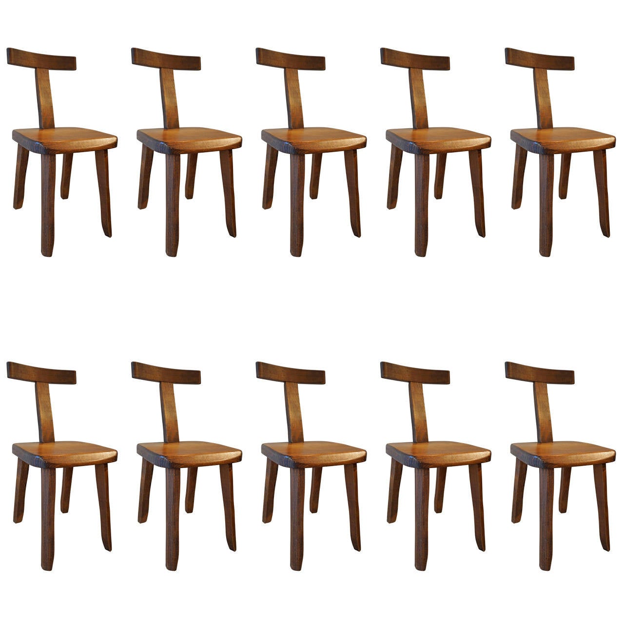 Set of Ten Dining Chairs by Olavi Hanninen at 1stDibs