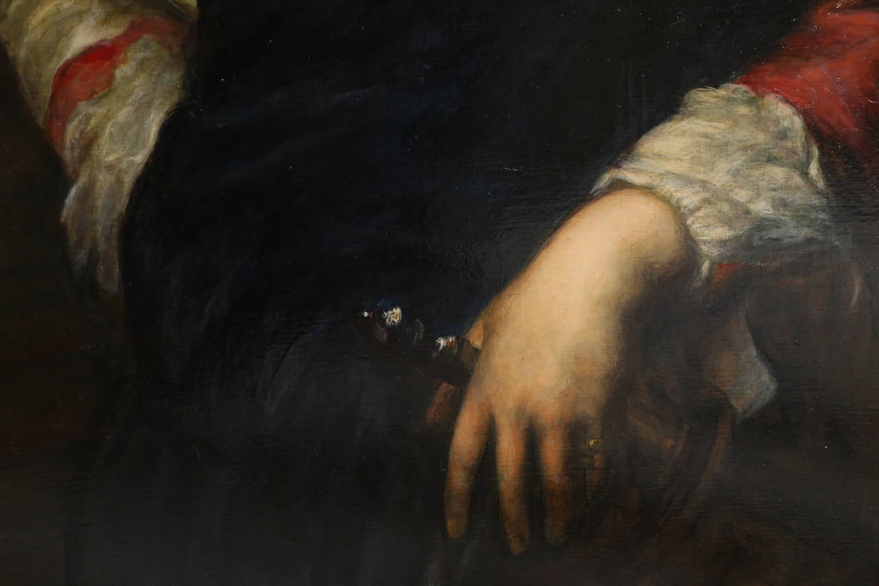 Portrait of Nicholas Lanier in the manner of Van Dyck (1628) at 1stDibs