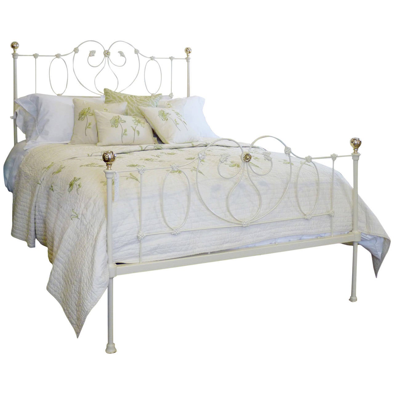 Fine Mid-Victorian Iron Bedstead at 1stDibs